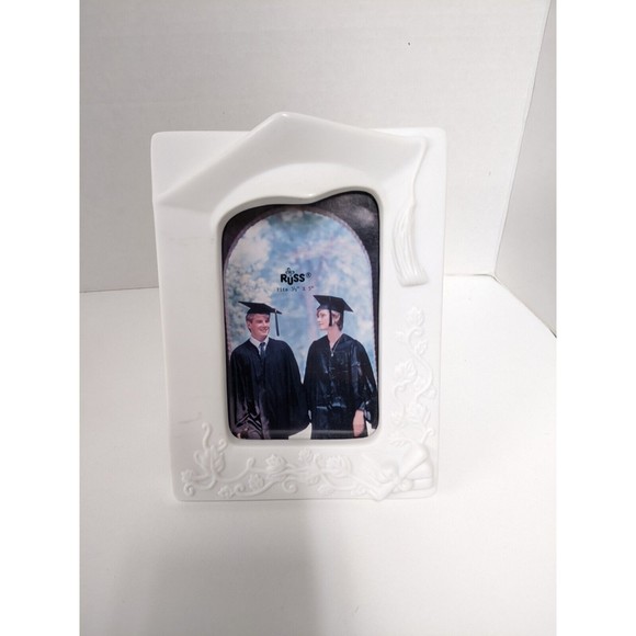 Russ | Accents | New In Box White Graduation Cap Diploma Picture Frame ...